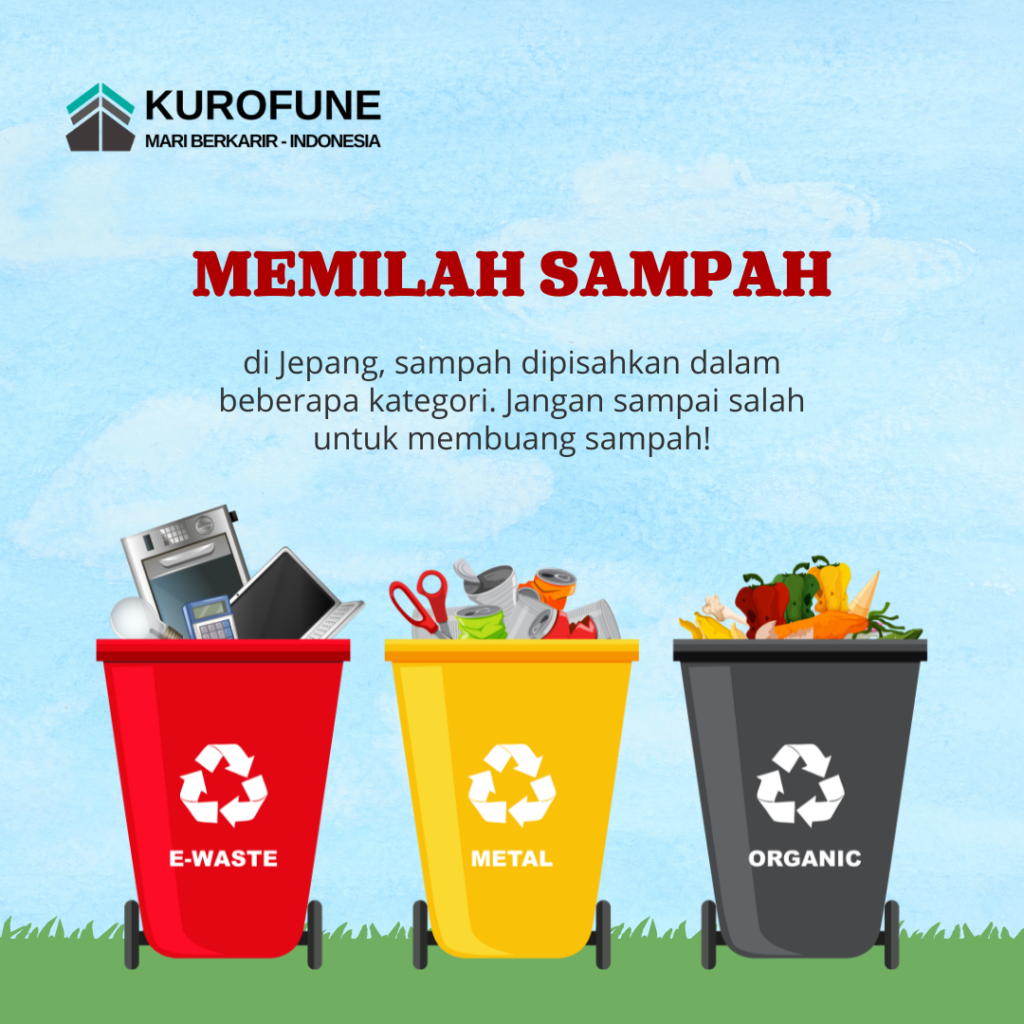 Memilah sampah di Jepang tidak pernah semudah ini – Wabisabi indonesia