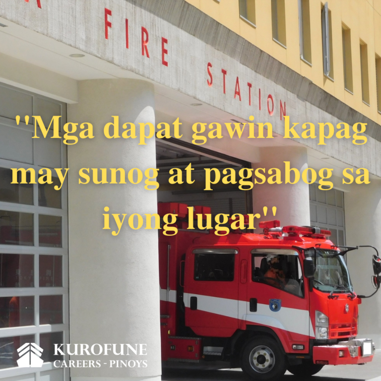 “Mga dapat gawin kapag may sunog at pagsabog sa iyong lugar” - Wabisabi ...